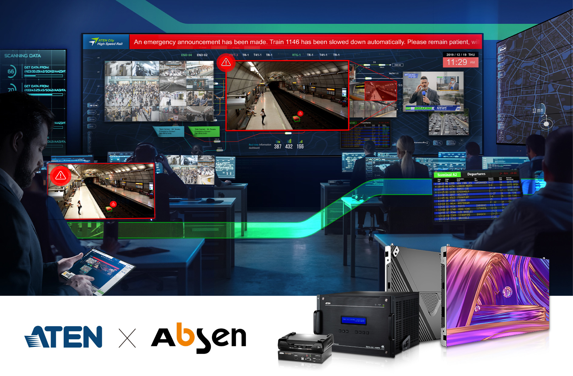 ATEN, Absen과 기술 파트너십 발표 | ATEN Korea